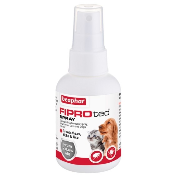 BEAPHAR FIPROTEC SPRAY ANTIPARASITARIO PARA PERROS Y GATOS 100 ml